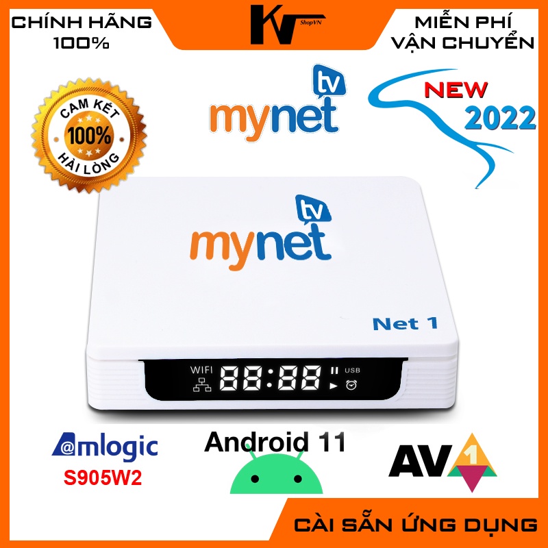 Android TV Box MyTV Net1, Model 2022, Rom ATV, có cổng quang, tìm kiếm ...