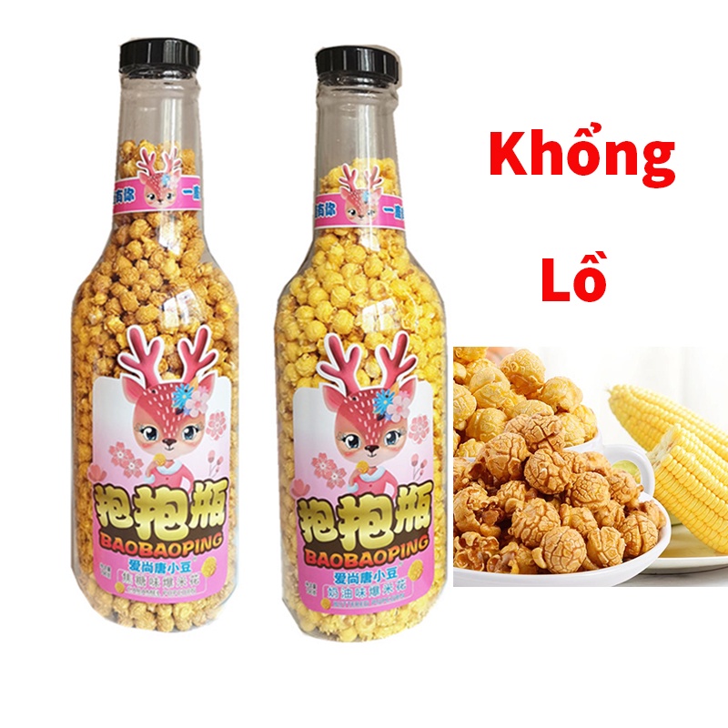 Bỏng Ngô Bắp Rang Bơ Chai Khổng Lồ - Chai 400gr ( 260gr Bỏng ) - Chai ...