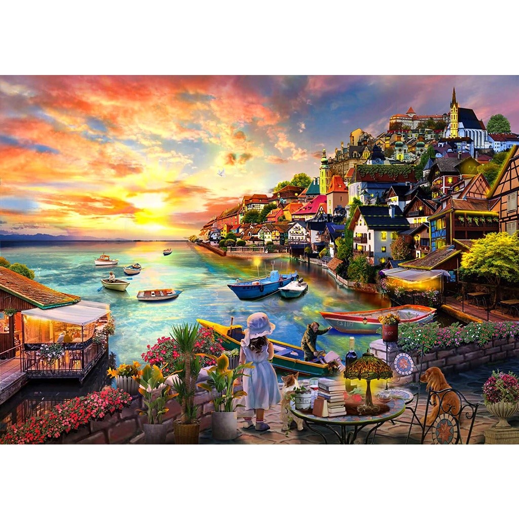 Tranh ghép hình 1000 mảnh cao cấp KT 70x50cm, Jigsaw puzzle 1000 pcs ...