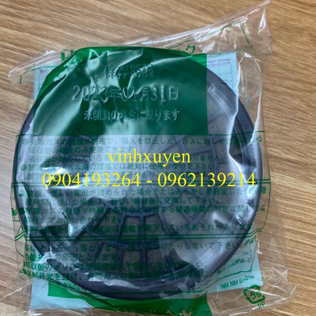 [CHÍNH HÃNG NHẬT BẢN] Phin lọc độc dùng cho mặt nạ phòng độc Koken G7 - KGC 10L to hơn, dùng lâu ...