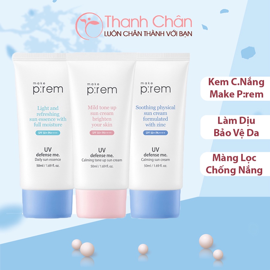 Kem Chống Nắng Make P:rem UV defense me Make Prem 50ml/150ml | Shopee ...