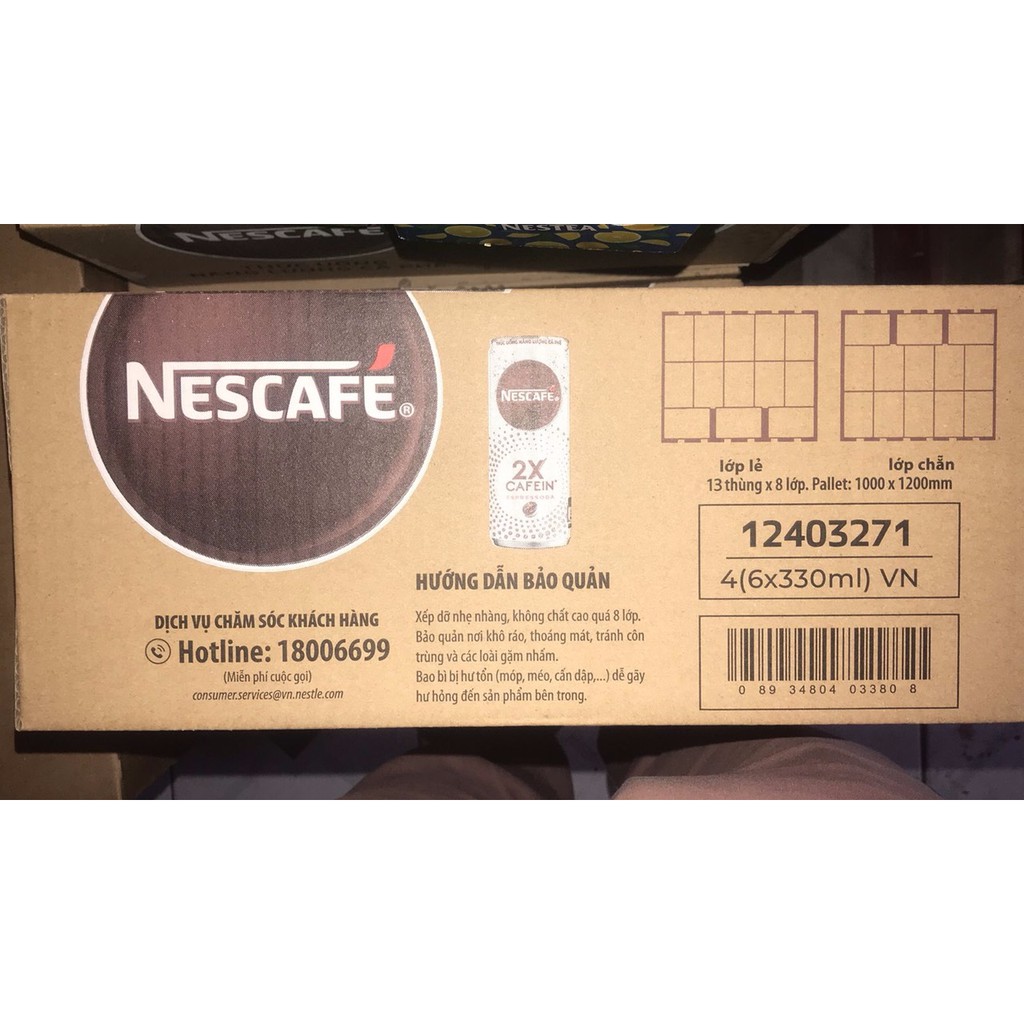 Thùng 24 lon Thức uống Năng Lượng Nescafe 330ml | Shopee Việt Nam