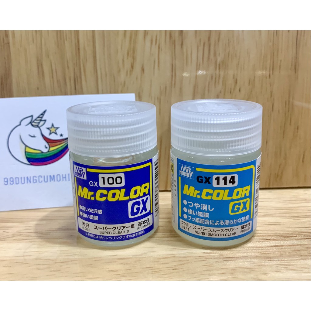 Sơn phủ mô hình Mr Hobby GX Gloss (Bóng) / Flat (Mờ) GX100 GX114 Lacquer | Shopee Việt Nam