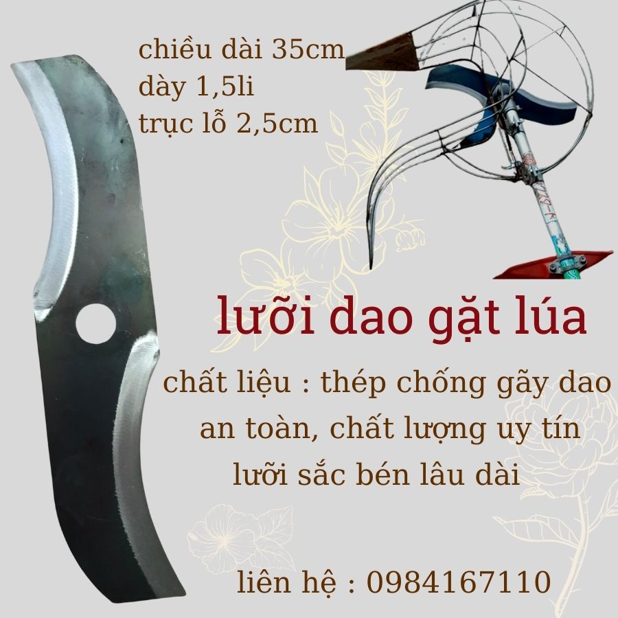 Dao Gặt Lúa Lắp Máy Cắt Cỏ Gặt Lúa Siêu Sắc Nhanh Gọn Hơn So Với Gặt ...