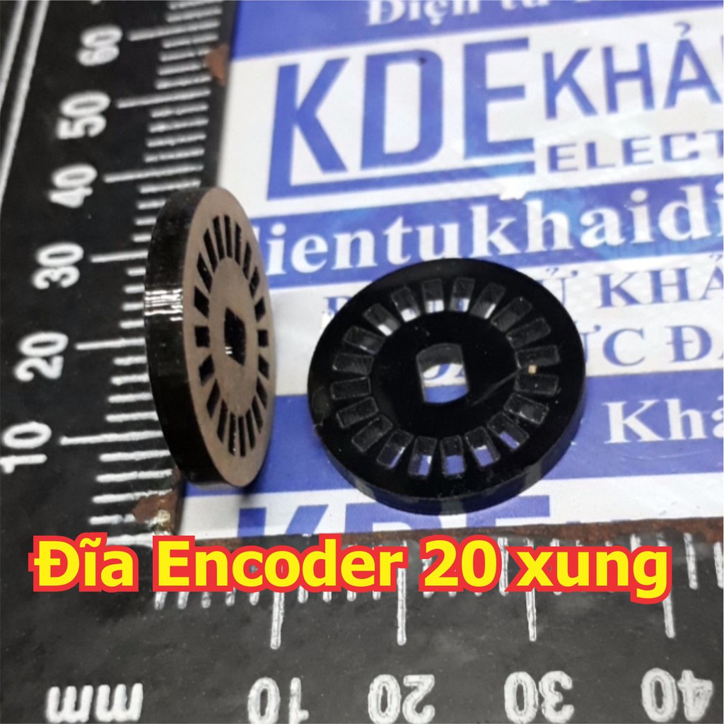20 cái đĩa encoder, bánh xe encoder…để đo tốc độ động cơ 20 xung, khe ...