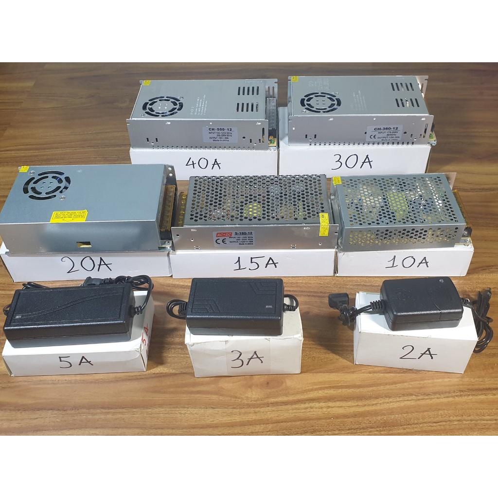 Nguồn 12V 2A-3A-5A-10A-15A-20A-30A-40A chuyển đổi điện áp 220VAC sang 12VDC dùng cho đèn led ...