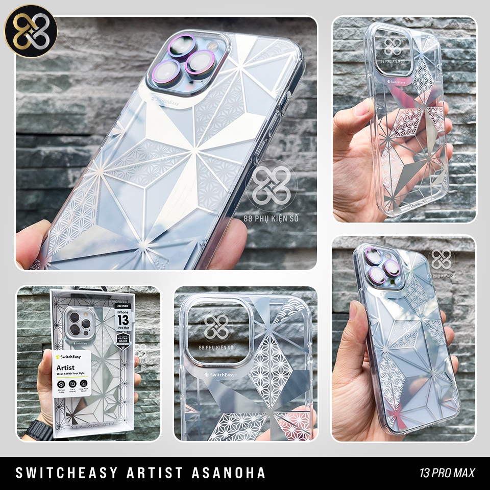 [Hàng Chính Hãng] SwitchEasy Artist Asanoha kiệt tác hội tụ trong chiếc ốp lưng | Shopee Việt Nam