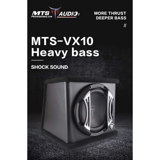 Sub hơi MTS VX10 sẵn âm ly thương hiệu Italia, kích thước 10inch, công ...