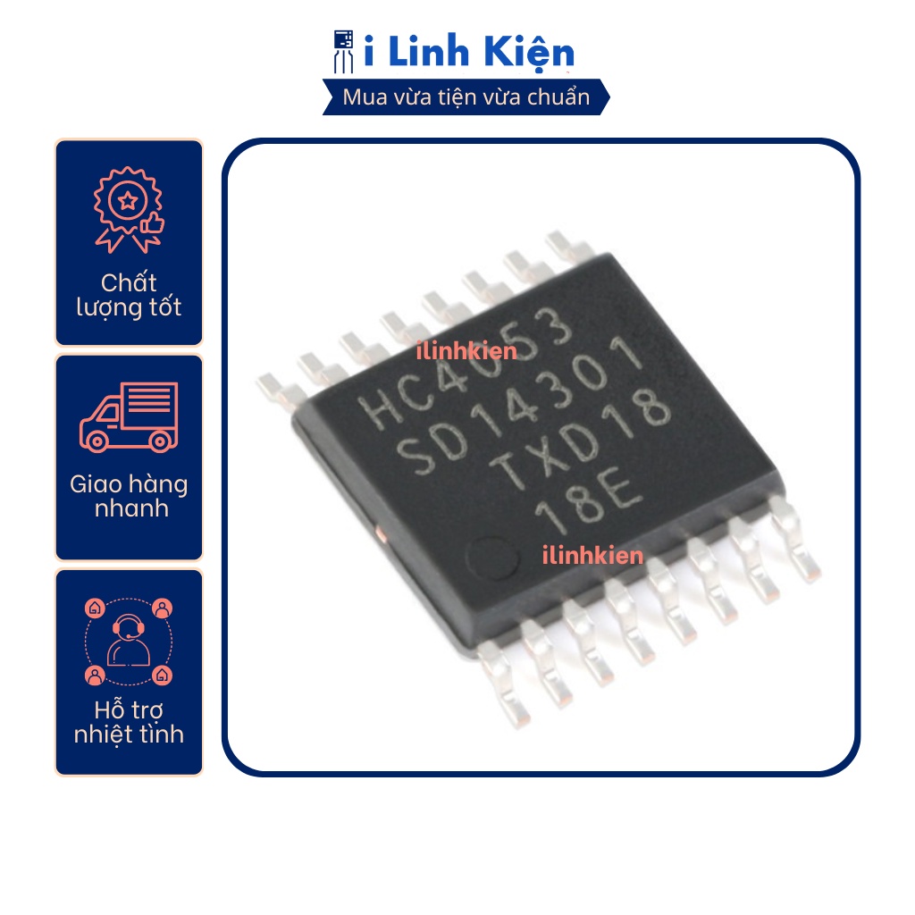 Ic chức năng HC4053 74HC4053 TSSOP-16 chính hãng NXP chất lượng | Shopee Việt Nam