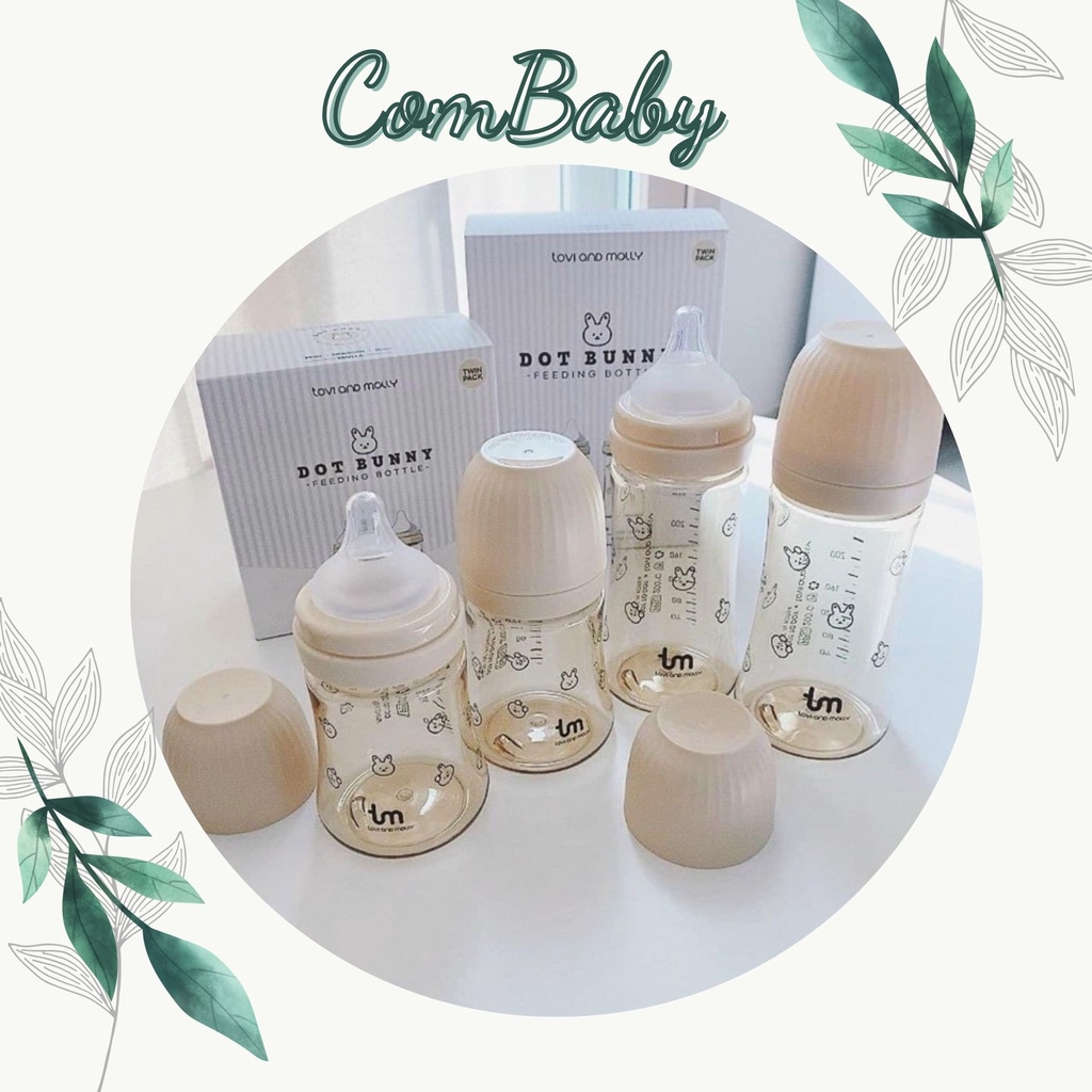 Bình sữa Tovi and Molly , Bình sữa Thỏ 180ml/280ml Hàn Quốc | Shopee Việt Nam