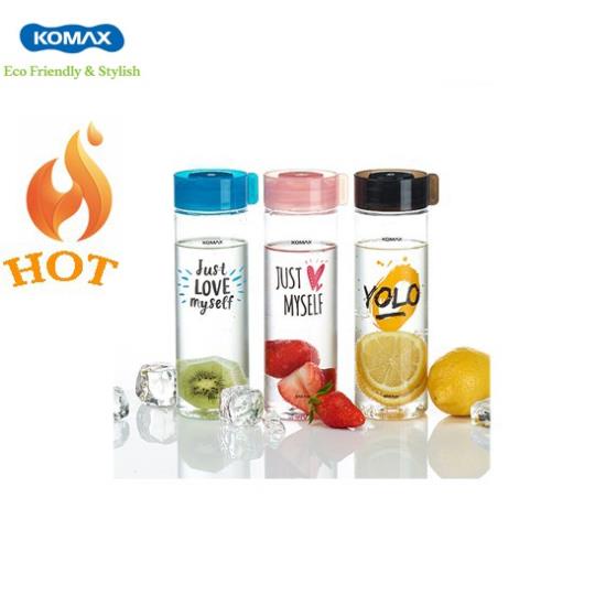 (KOMAX) Bình Nước Nhựa TRITAN Komax 550ml (20422) - xuất xứ Hàn Quốc, nhựa cao cấp an toàn cho ...
