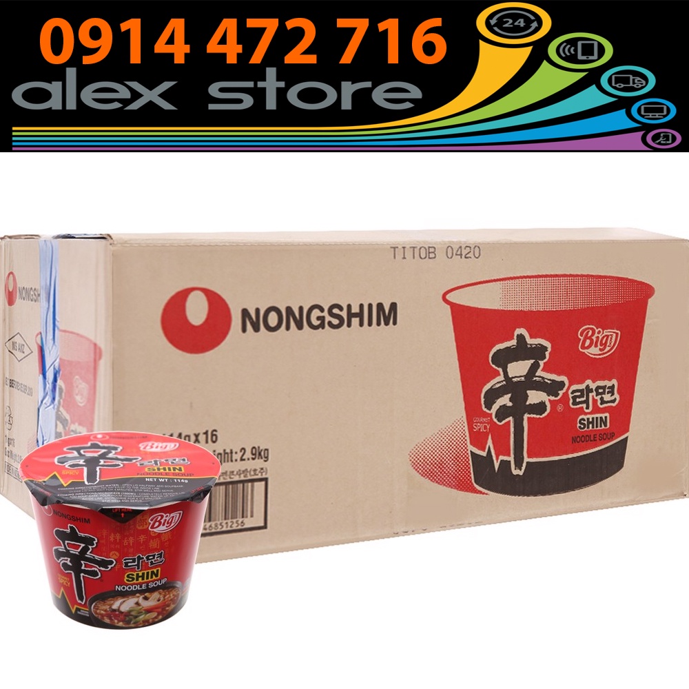 Thùng 16 Bát mì cay Nongshim Shin Noodles 114g | Shopee Việt Nam