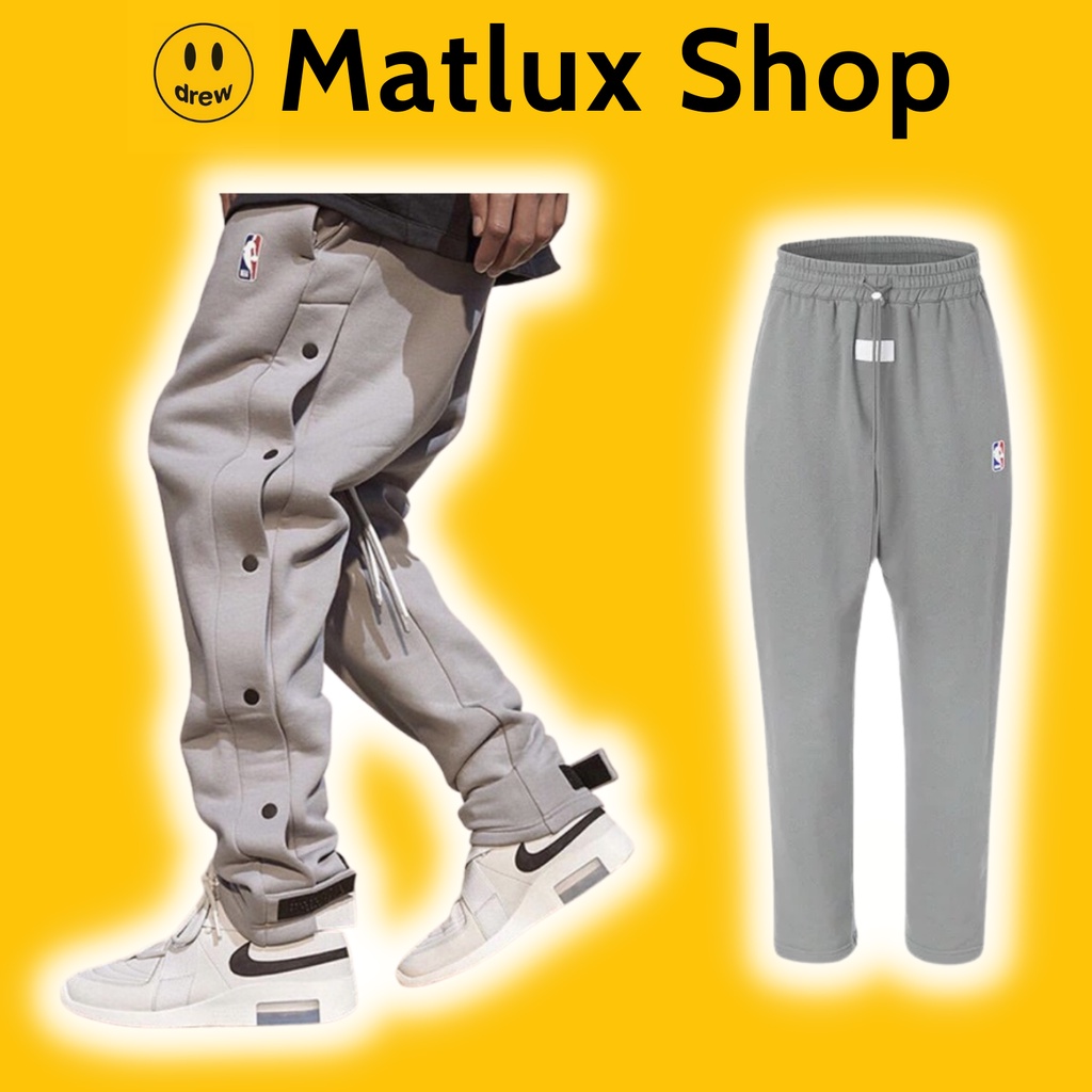 Quần FEAR OF GOD FOG NBA Snap Pants bản cao cấp, Quần nỉ nam FOG x N1K ...