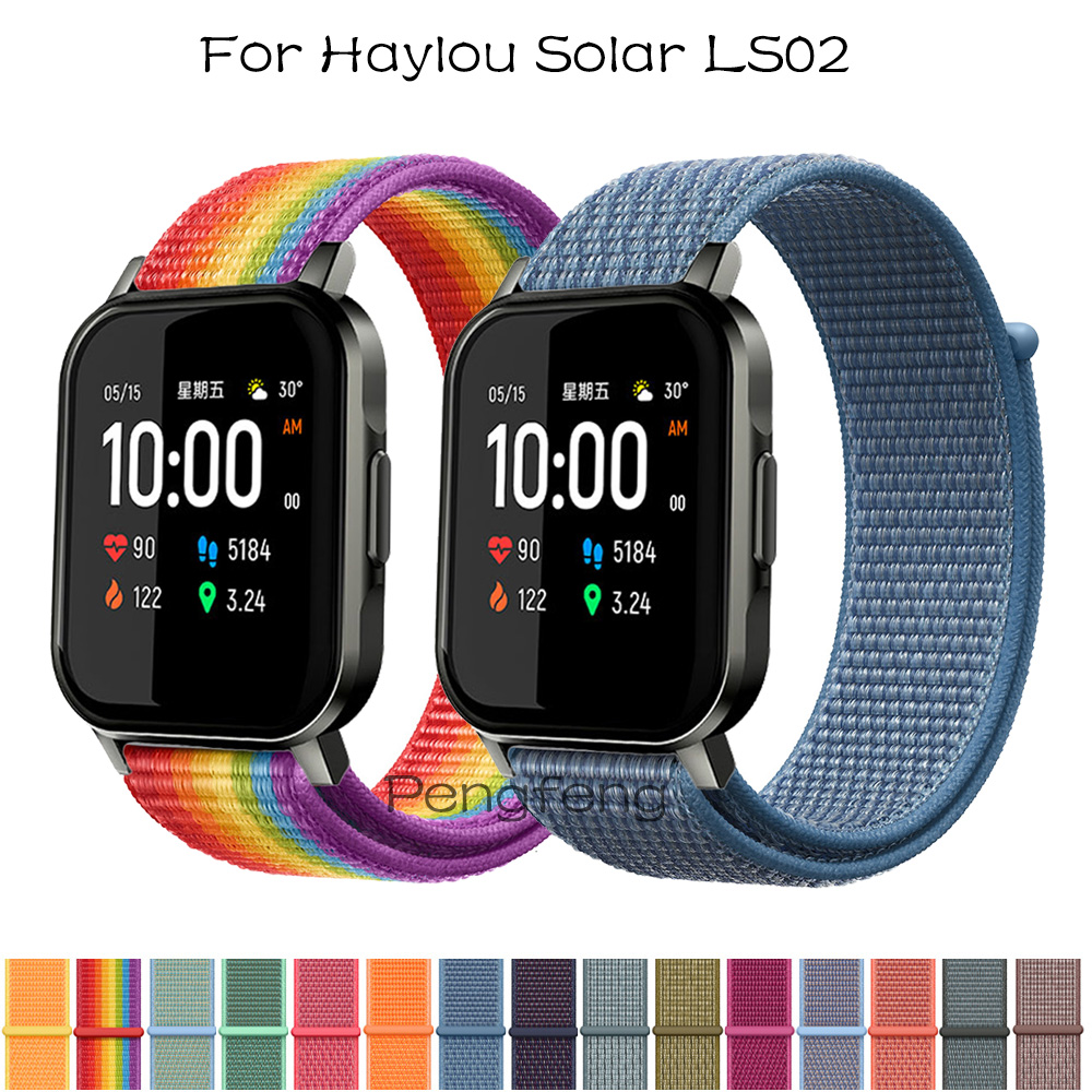 Dây Đeo Nylon 58 Màu Cho Đồng Hồ Thông Minh Xiaomi Haylou Solar LS02 ...