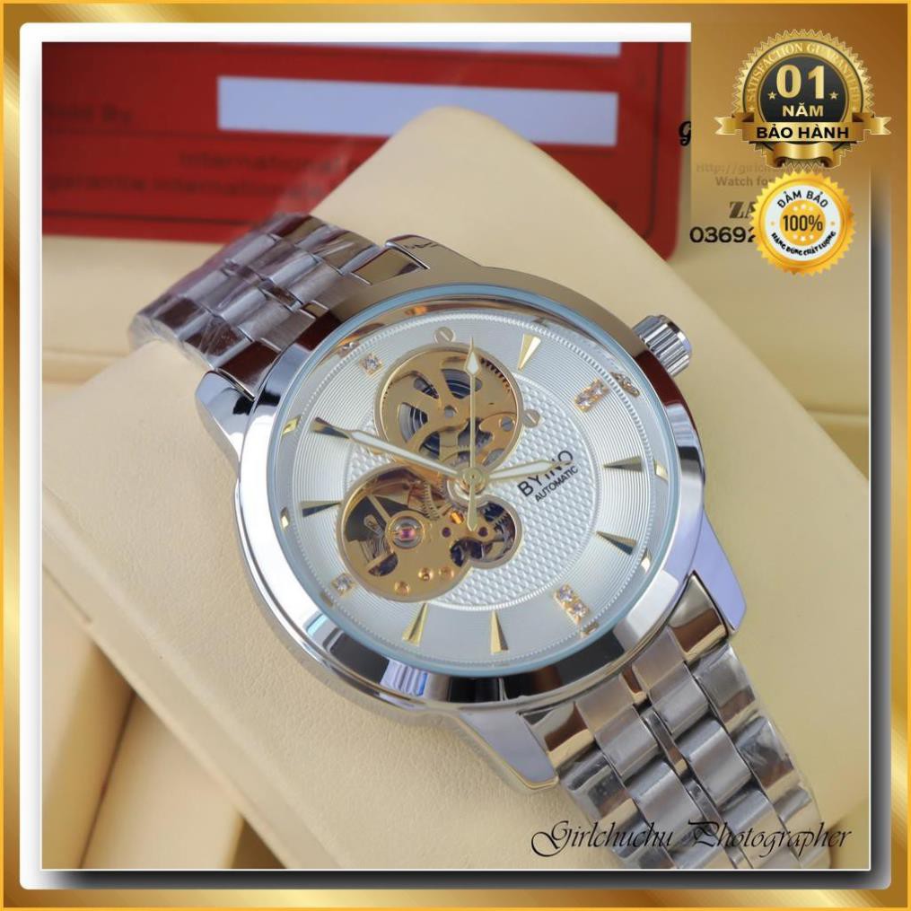 Đồng hồ cơ nam Byino máy chính hãng giá sinh viên cực chất cơ automatic ...