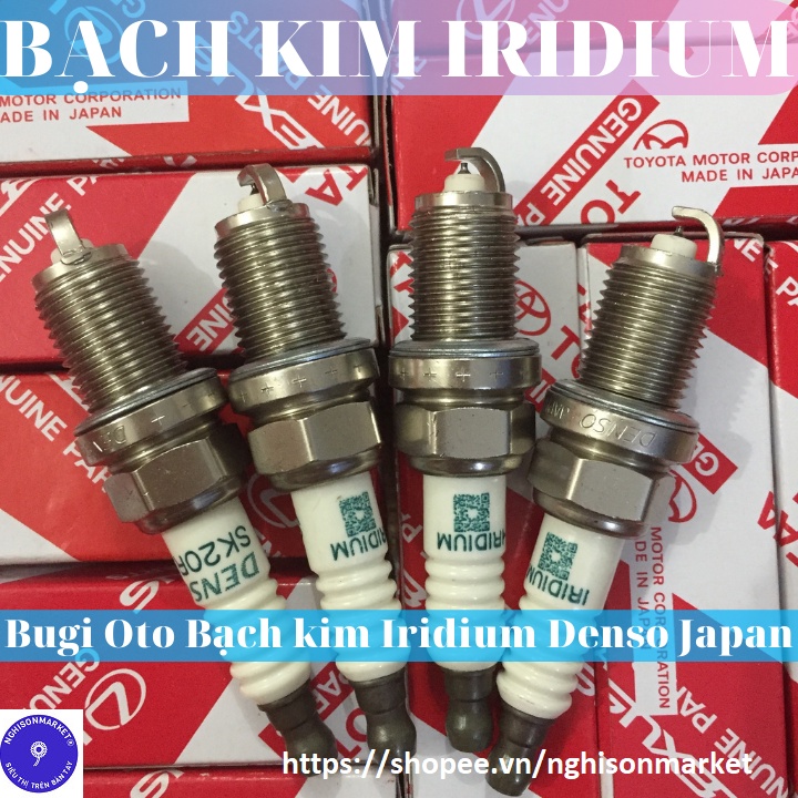 Bugi Oto Denso Japan Iridium Bạch kim cho xe Vios Camry Joile Zace và ...