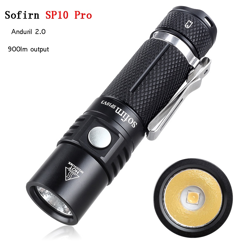 ♀℗Đèn Pin Led Mini Sofirn SP10 Pro Siêu Sáng 900lm Với Andruil 2.0 Ui ...