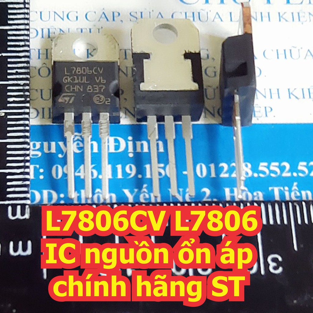5 con L7806CV L7806 IC nguồn ổn áp chính hãng ST kde7478 | Shopee Việt Nam