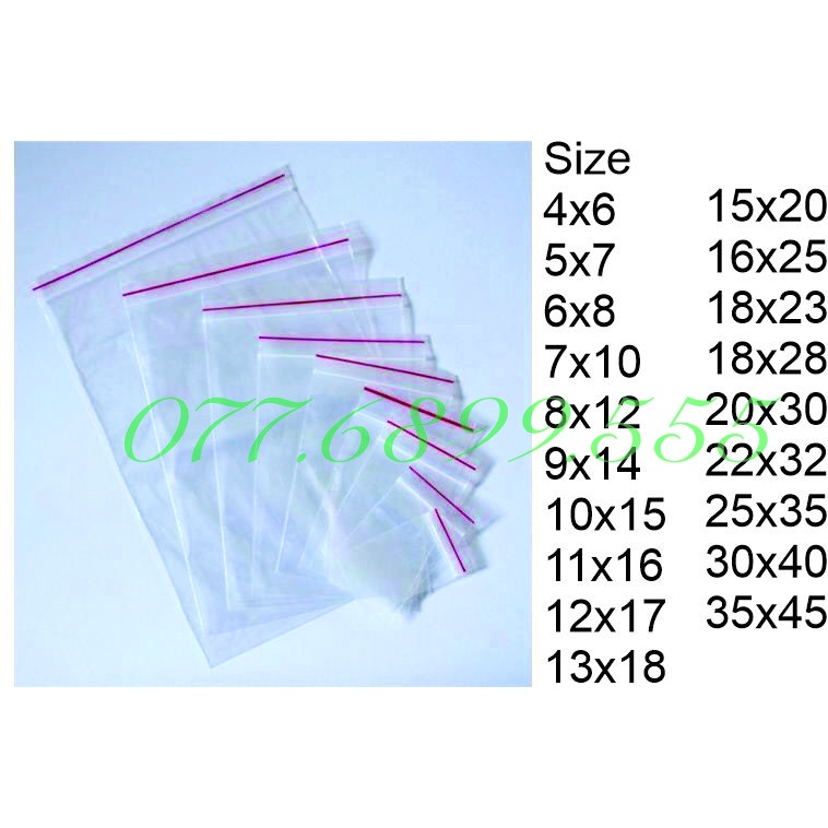 50 Túi zipper chỉ đỏ, đựng đồ các loại, Túi kéo miệng đủ size, dùng một lần | Shopee Việt Nam