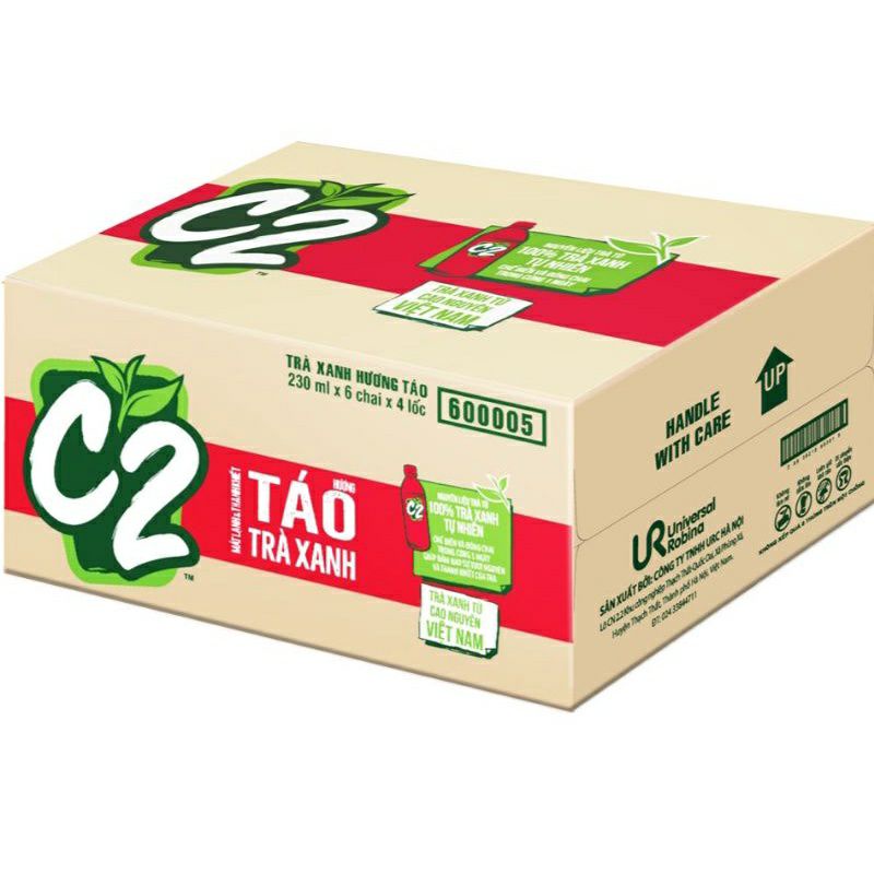 Thùng 24 chai C2 táo chai 355ml | Shopee Việt Nam