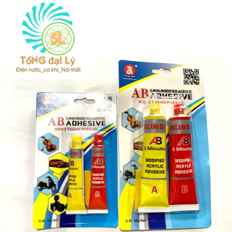 Keo Dán AB- Keo Hai Thành Phần- Keo Dán Sắt,Gỗ Chịu Nhiệt Cao Và Chống Nước | Shopee Việt Nam