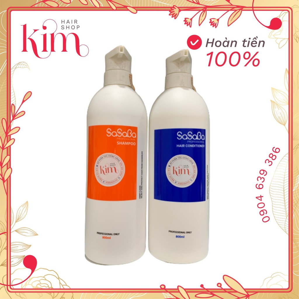 Dầu gội xả sasaba tròn mẫu mới 2019 plus | Shopee Việt Nam