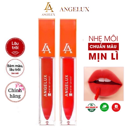 Son Kem Lì Angelux 24h Water Proof Nhiều Màu 20g Chính Hãng | Shopee ...