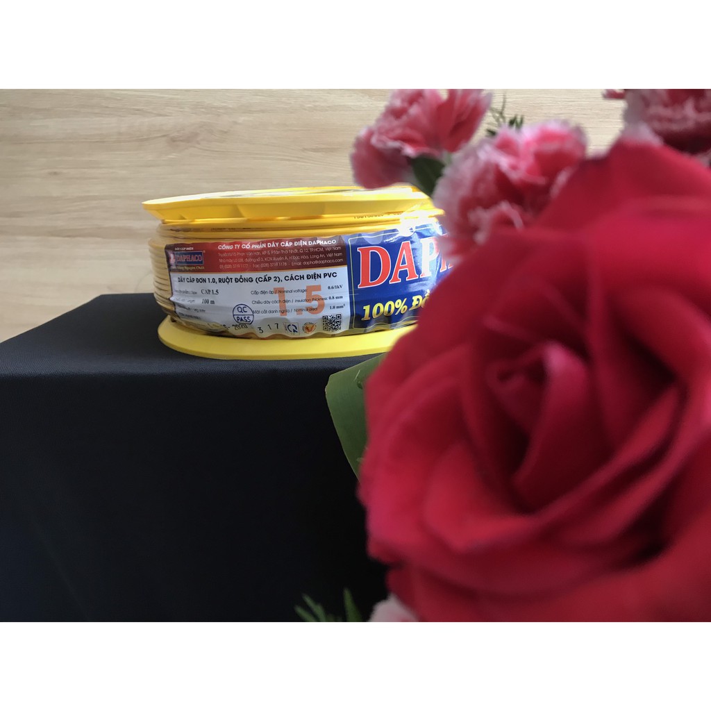 DÂY ĐIỆN DAPHACO - CV 1.5 - ĐƠN - CUỘN 100M | Shopee Việt Nam