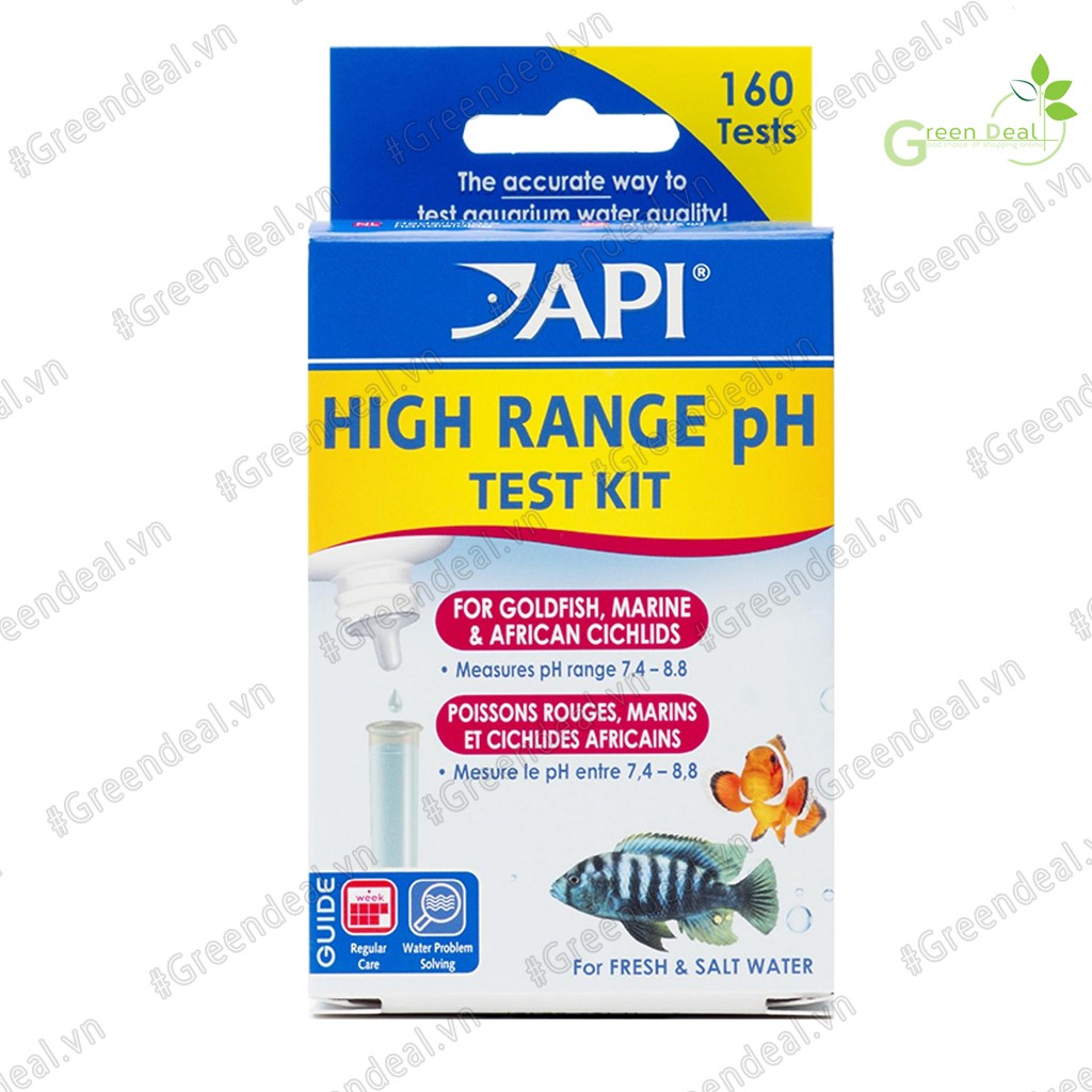 API - High Range pH Test Kit | Bộ đo pH 7.4-8.8 của nước hồ cá thuỷ ...