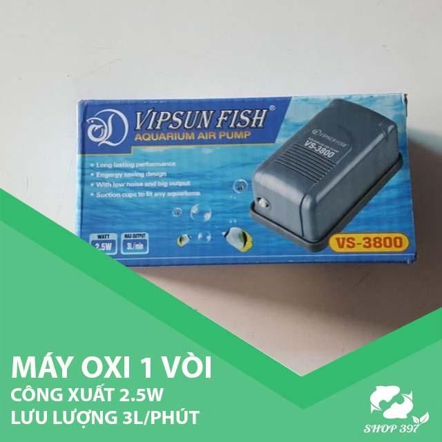 Máy oxi 1 vòi VIPSUN FISH ( máy bơm không khí dùng cho hồ cá) VS-3800 ...