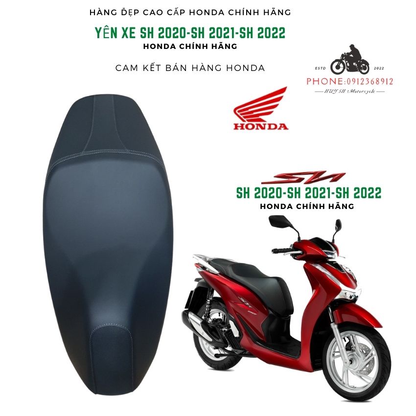 Yên xe Honda sh 2020, sh 2021, sh 2022, SH 2023-24 honda chính hãng | Shopee Việt Nam
