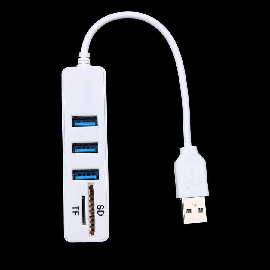 Usb hub combo 2 in1 Siêu Tốc Độ USB 2.0 3 Port Splitter HUB + USB Card ...