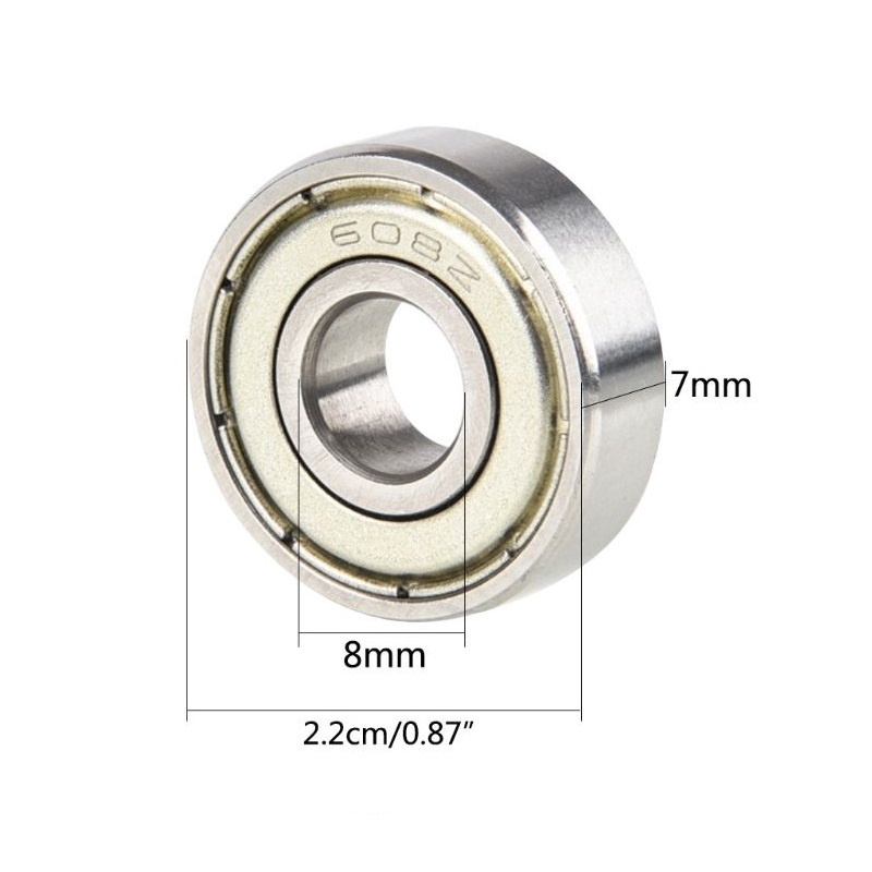 Vòng bi bạc đạn 608ZZ 8x22x7mm dùng cho ván trượt patin, máy in 3D | Shopee Việt Nam