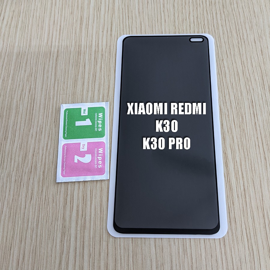 Kính cường lực chống nhìn trộm 9H Xiaomi Redmi K30 - K30 Pro (tặng miếng lau màn hình) | Shopee ...