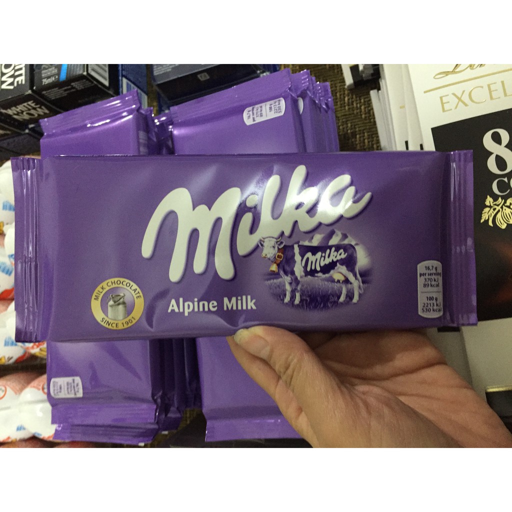 Socola Milka Milk Chocolate thanh 100g – hàng xách tay Séc | Shopee ...