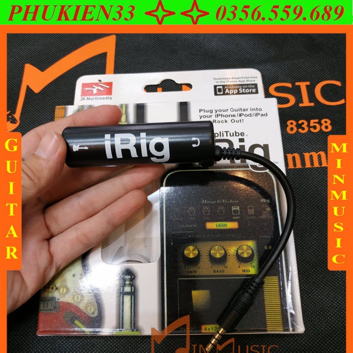 Cáp kết nối đàn guitar với điện thoại iRig AmpliTube | Shopee Việt Nam