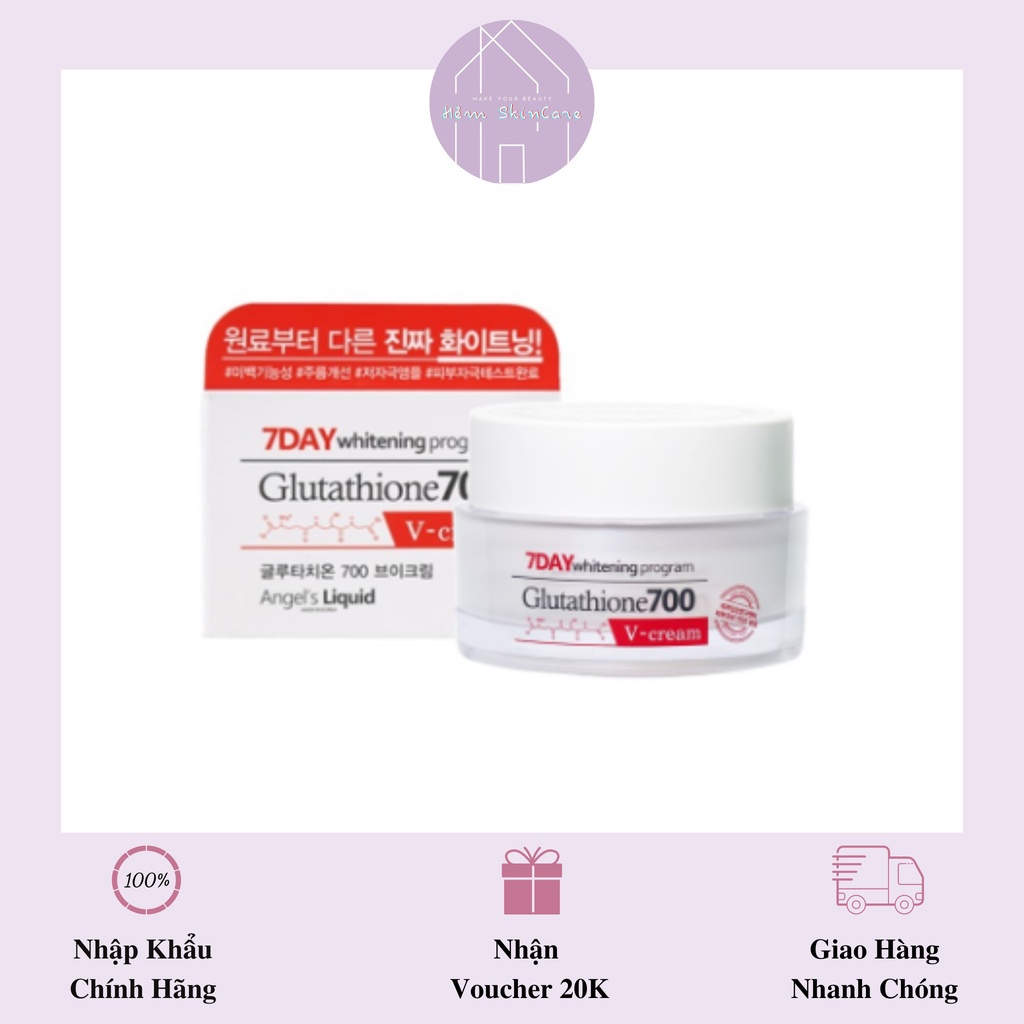 Angel's Liquid 7Day Glutathione 700 V-Cream - Kem Dưỡng Trắng Da Chỉ ...