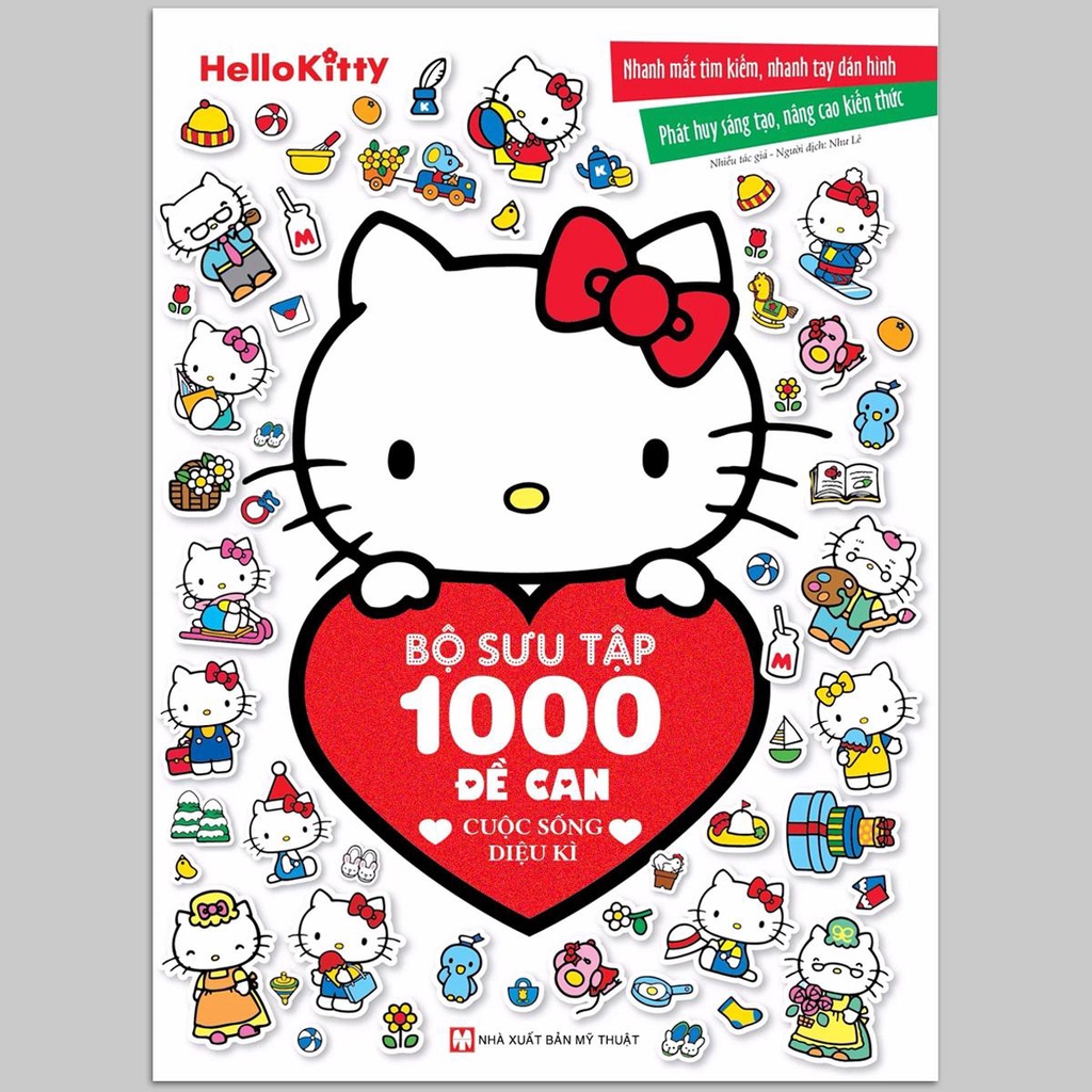 Sách Hello Kitty Bộ Sưu Tập 1000 đề can Cuộc Sống Diệu Kì (28 tuổi ...
