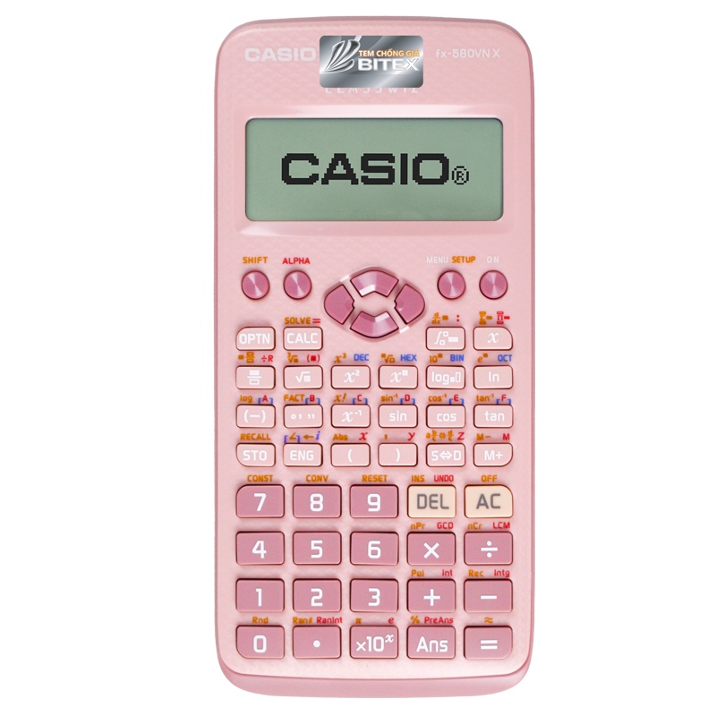 Máy tính CASIO FX 580 VNX Sắc Màu Chính Hãng BH 7 năm Bitex-Hồng Phấn ...