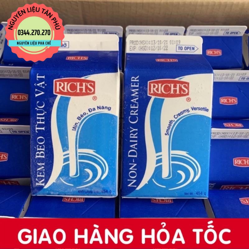 Kem béo thực vật Rich lùn - Hộp 454gr giao hỏa tốc HCM | Shopee Việt Nam