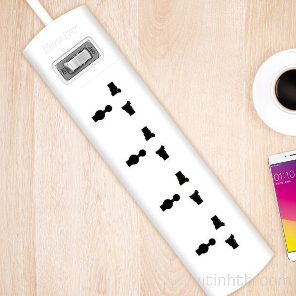 Ổ Cắm Điện Huntkey SZM401 Power Strip dài 1.5m - Chính hãng -vitinhth ...