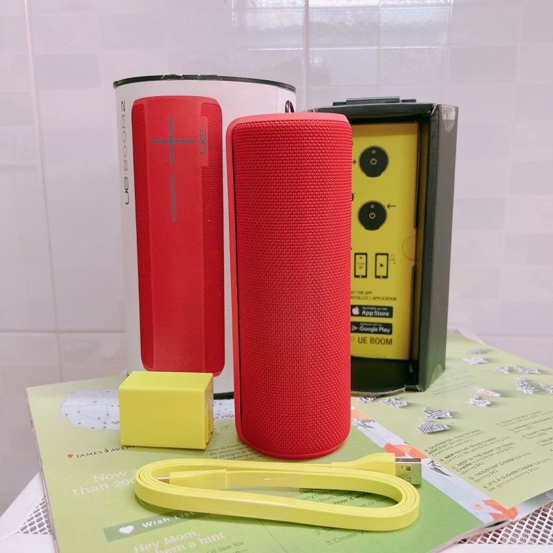 Loa Bluetooth UE Boom 2 màu đỏ chống nước IPX7 (ảnh chụp thật) - Hàng ...