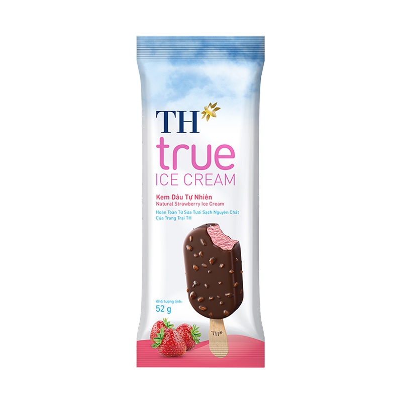 Kem Que TH true ICE CREAM Dâu Tự Nhiên 52g | Shopee Việt Nam