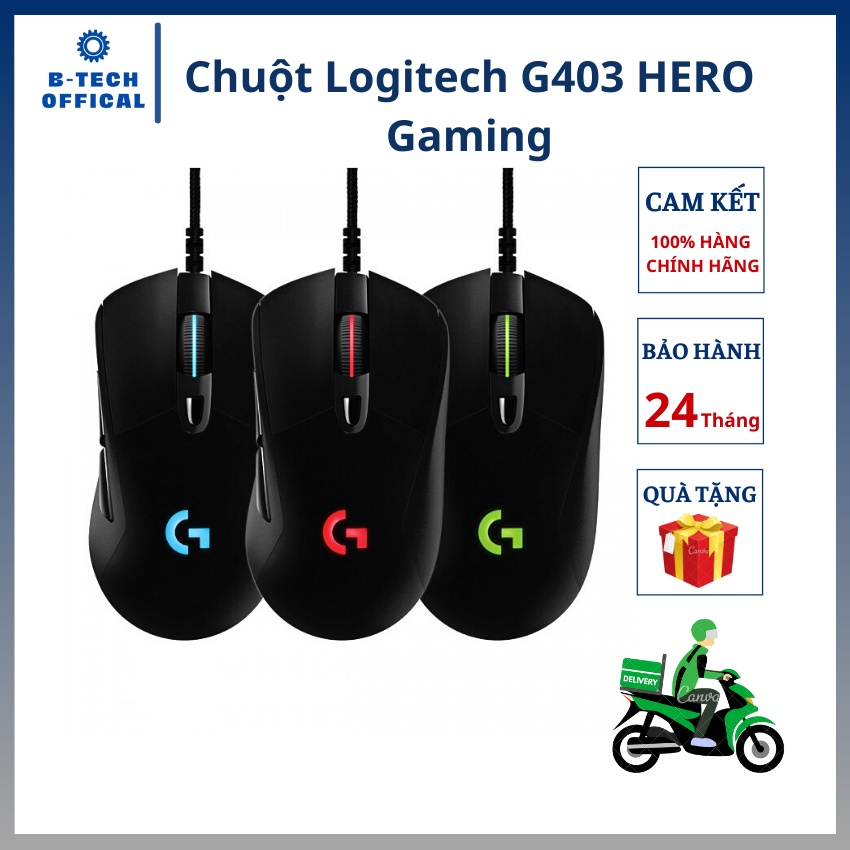 Chuột Logitech G403 HERO Gaming - Hàng chính hãng | Shopee Việt Nam