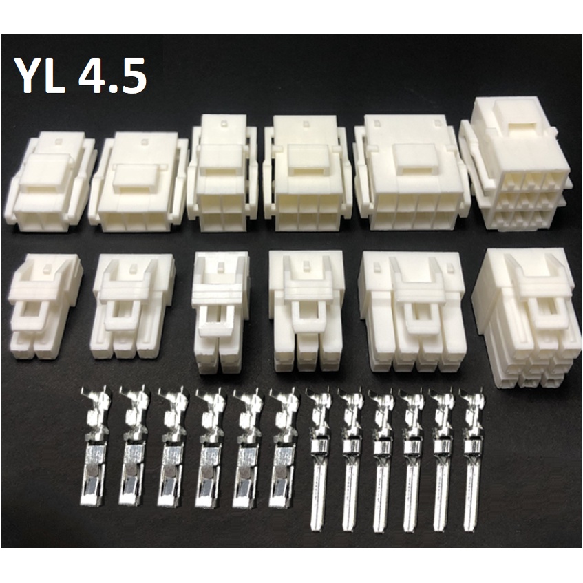 KO DÂY-CÓ DÂY- Đầu nối YL 4.5mm 2P-6P (cos 2mm) (đã kèm cos) | Shopee Việt Nam