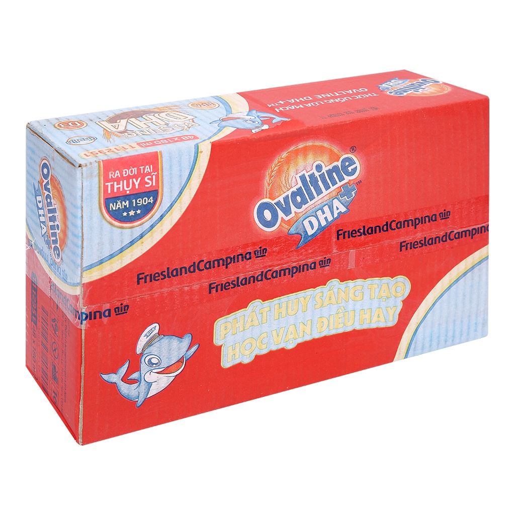 Thùng 48 hộp thức uống lúa mạch hương vị socola Ovaltine 180ml | Shopee ...