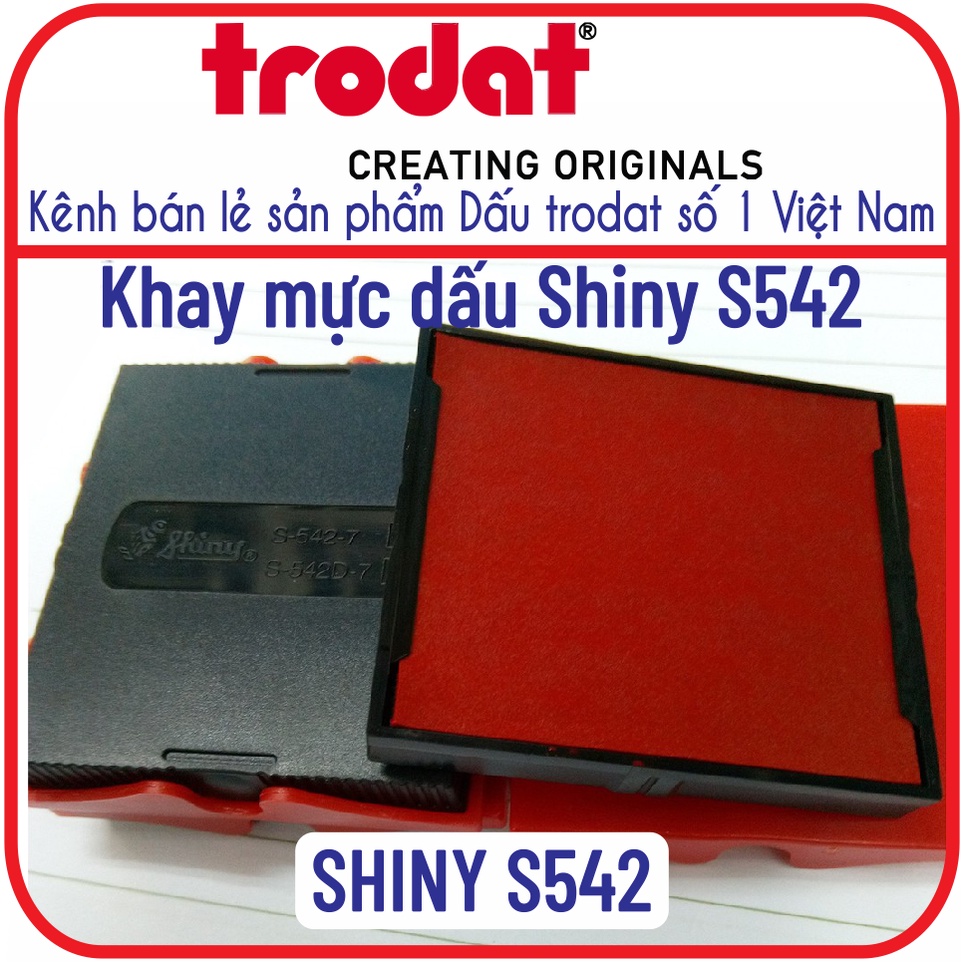 Khay mực, thẻ mực, tampong dấu Shiny S542 | Shopee Việt Nam