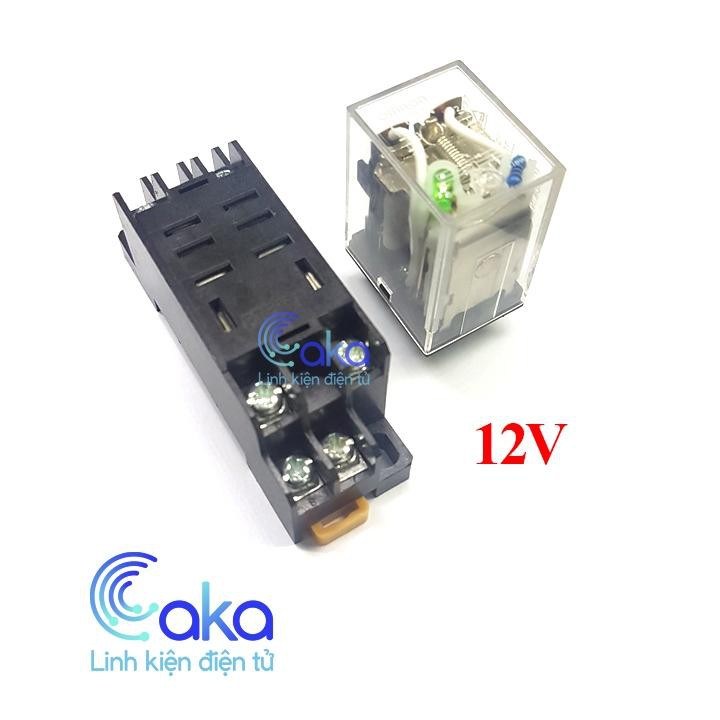 Relay trung gian 12V 10A 8P Relay trung gian | Shopee Việt Nam