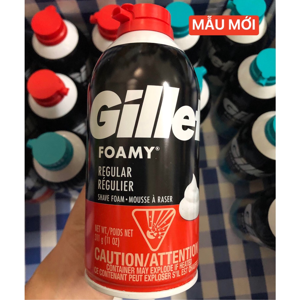 Bọt cạo râu Gillette Foamy Regular Orginal- 311g | Shopee Việt Nam