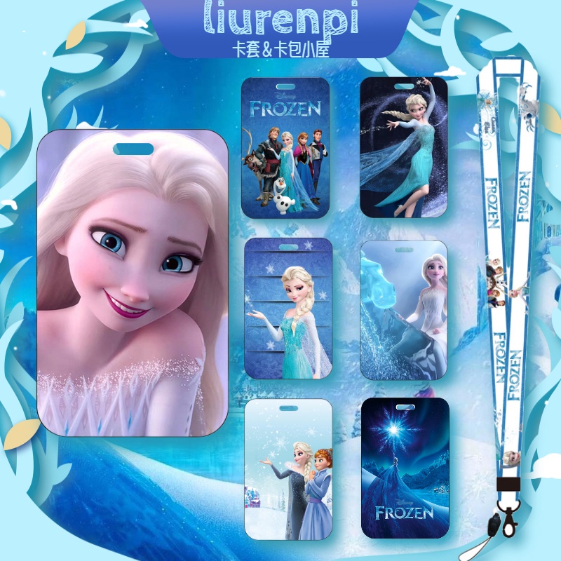 Công chúa Elsa của Disney Frozen id Card Holder có dây đeo cổ ...